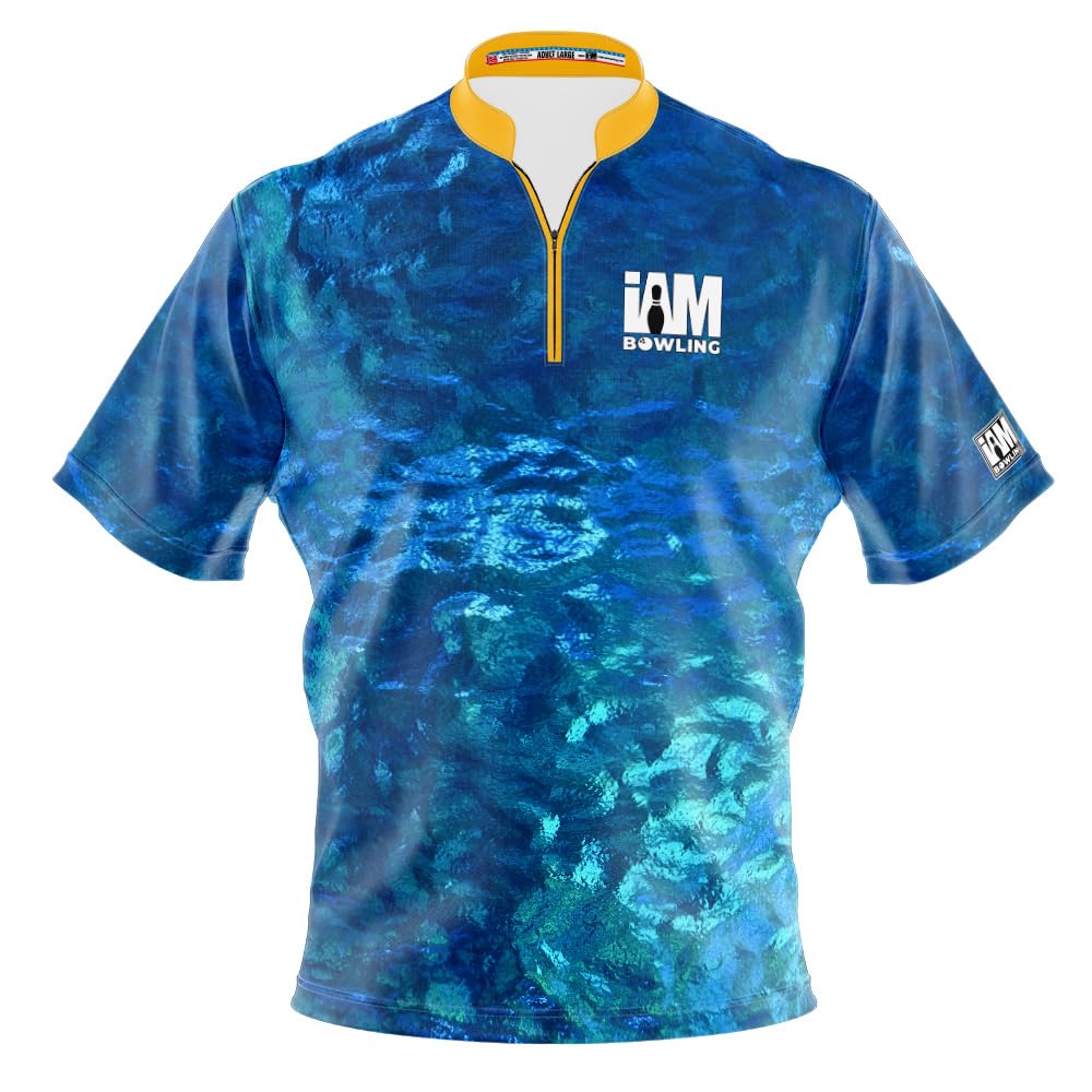 Logo Infusion Dye-Sublimated Bowling Jersey (Sash Collar) - I AM Bowling Fun Design 2017 - NO Logo (Large) Multicolored