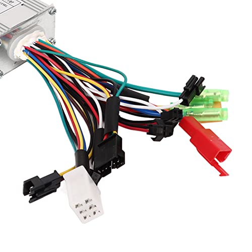 Raguso Brushless Motor Controller Set, Long Life Span Groove Design Motor Controller Kit Thumb Throttle 24V 36V 48V Effective Heat Dissipation for Electric Bike