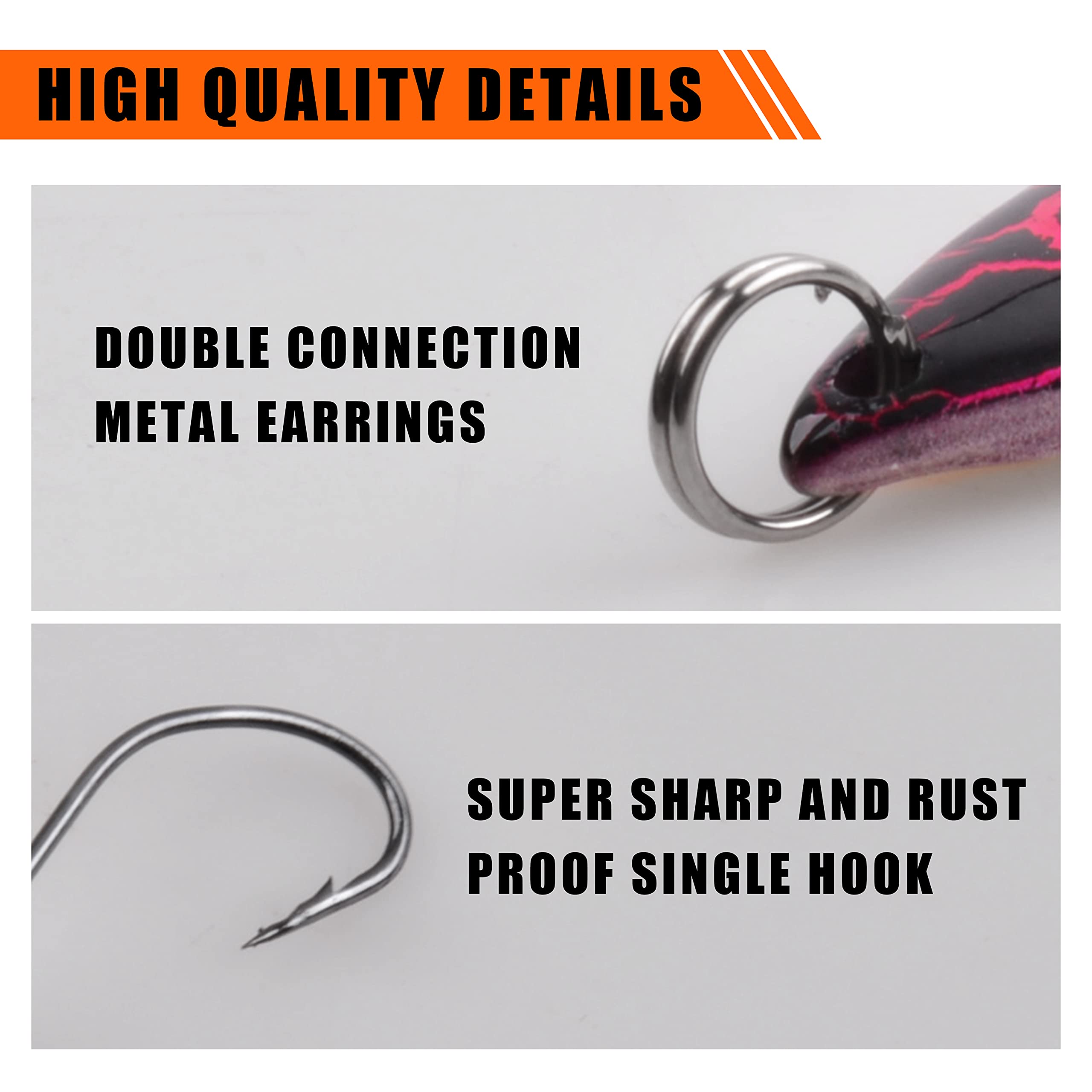 Mini Fishing Spoon Lure Set with Case, 12pcs / 24pcs Colorful Hard Metal Bait Set with Single Hook Jigging Baits Spoons for Trout Crappie Perch Panfish Pike 0.17oz (24pcs)