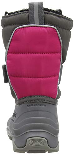 KEEN Lumi 2 Waterproof Hiking Boot, Steel Grey/Pink Peacock, 13 US Unisex Little Kid