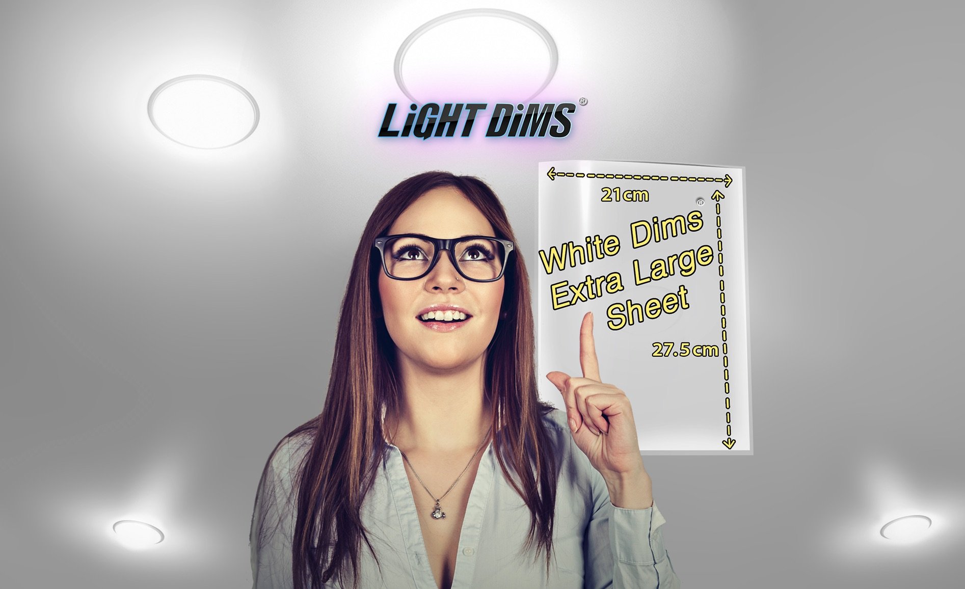 LightDims White Dims Dimming/Softening Sheets for Harsh LED Lights 8"x10.5" Size (1 Sheet) Neutral Color & (1 Sheet) of free mystery gift. Packaging may vary
