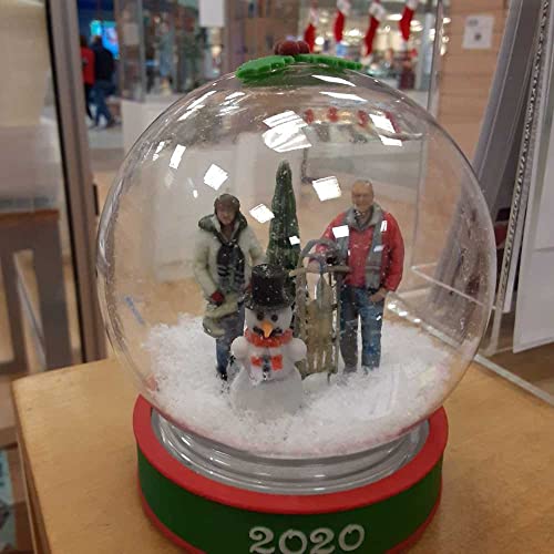 Quirkaboo 3D Figurine Custom Snowglobe Christmas Ornament Or Valentine's Day Gift (4 Person)