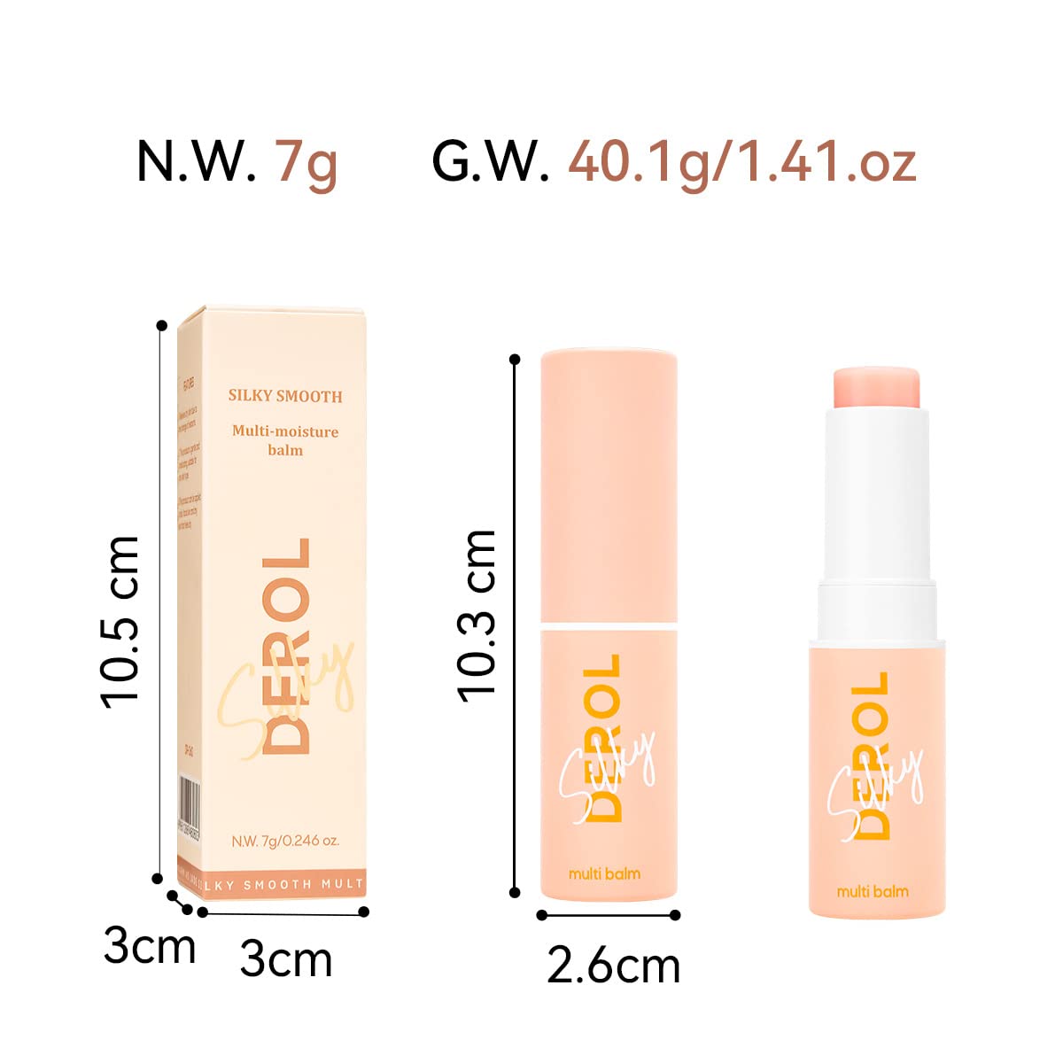 Wrinkle Bounce Moisturizing Multi Balm Stick, Wrinkle Moisturizing Balm,Face Skin Moisturizer, Multi Balm Stick for Face and Body (7g 0.25 oz)