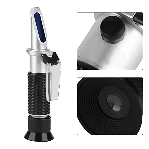 Salinity Refractometer, 1pc Professional 0-28% Accurate Salinometer Refractometer Food Salinity Tester Meter with Automatic Temperature Compensation