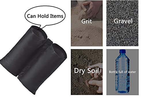 SCOCANOPY Weight Bags for Pop up Canopy Tent Gazebo, Leg Canopy Weights Sand Bags for Instant Outdoor Sun Shelter Canopy Patio Umbrella,4-Pack (Black)
