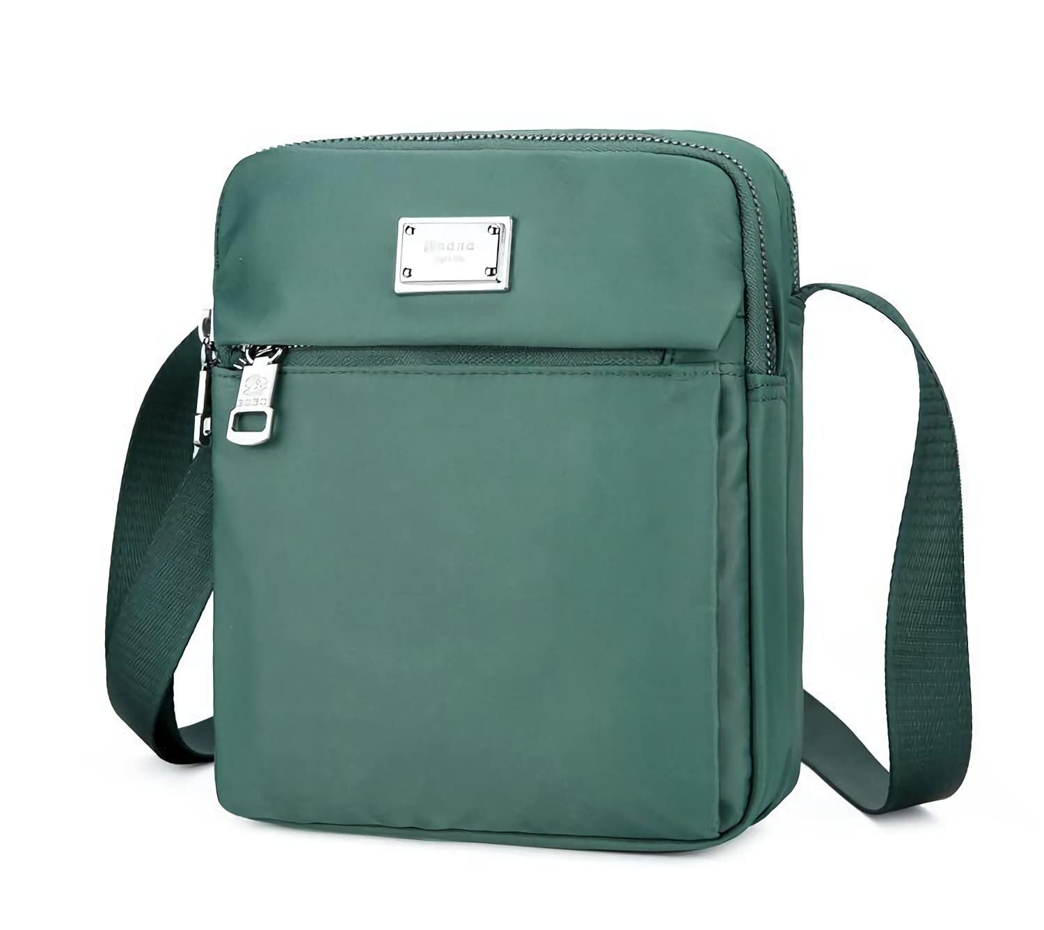 Small Crossbody Bag for Women,Lightweight Nylon Cell Phone Purses,Shoulder Bag, Wallet (Olive green)
