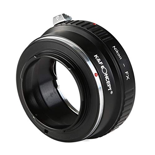 K&F Concept Lens Adapter + Lens Cleaning Cloth - fits FUJIFILM - X (FX) Mount Cameras for Nikon AI Mount Lenses