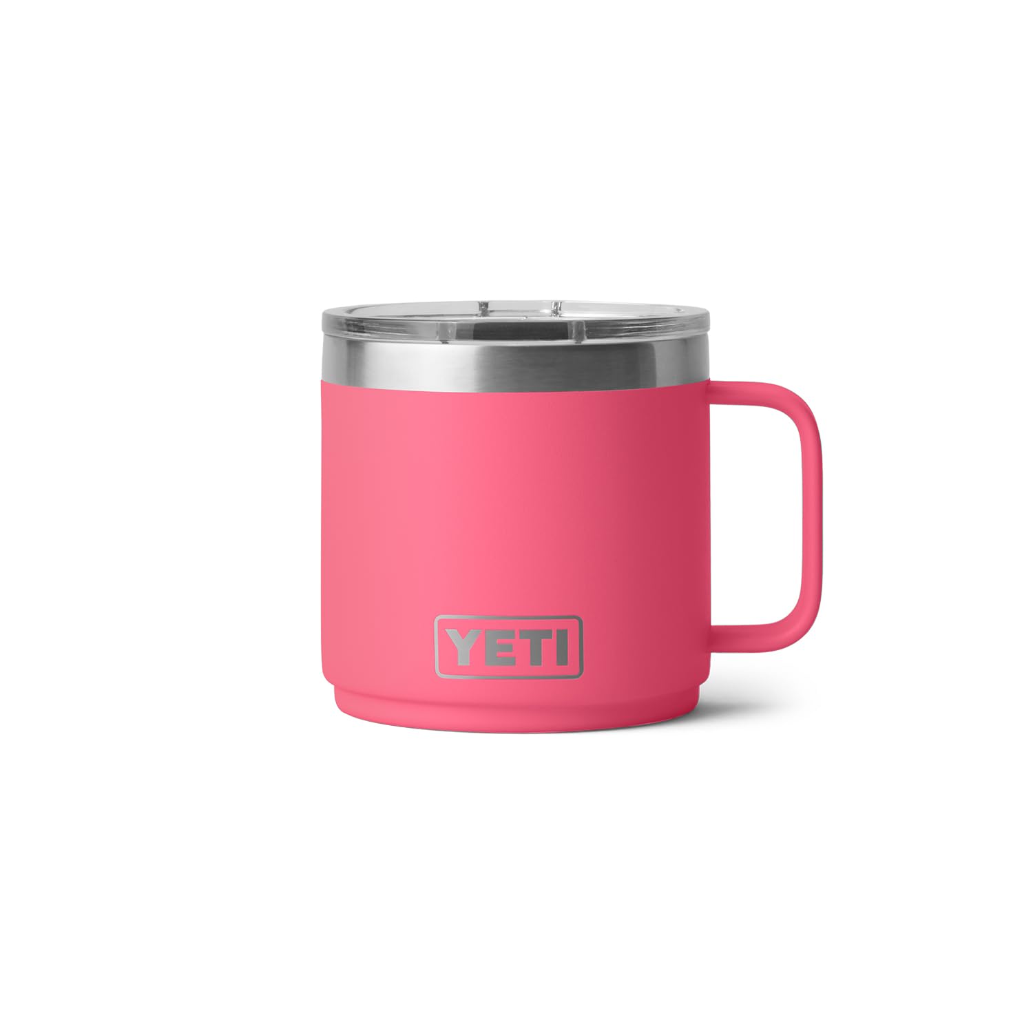 YETI Rambler 14 oz Mug, Vacuum Insulated, Stainless Steel with MagSlider Lid, Tropical Pink