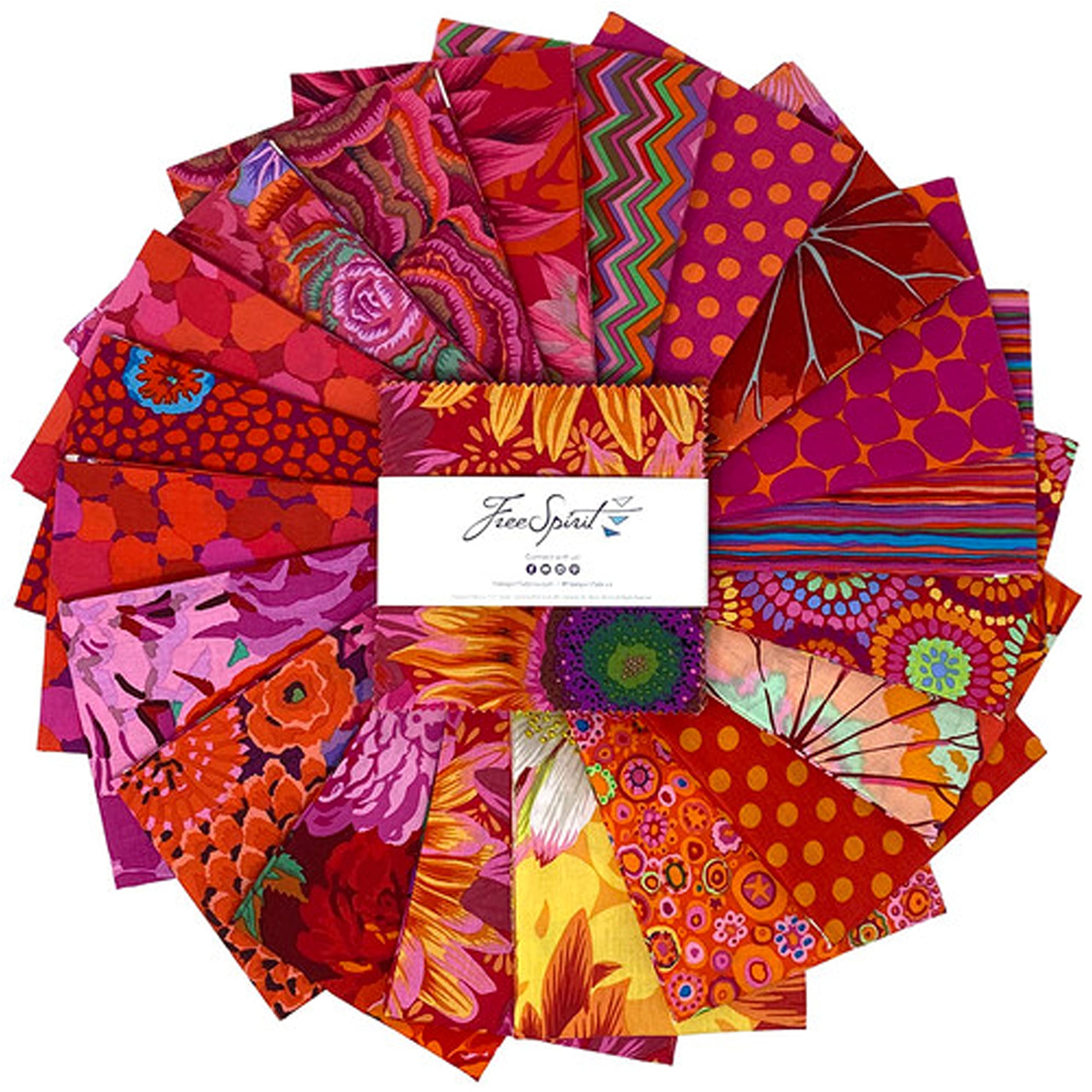 Kaffe Fassett Classics Plus Vineyard 5" Charm Pack for Free Spirit Fabrics 42 5" Fabric Squares
