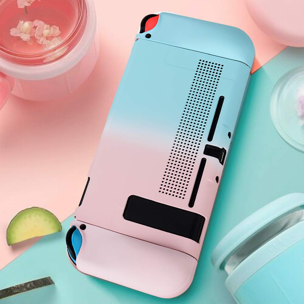 magictodoor Elegant Protective Dockable Case for Nintendo Switch - Handheld Grip Protector Cover - Include Thumb Grip Caps