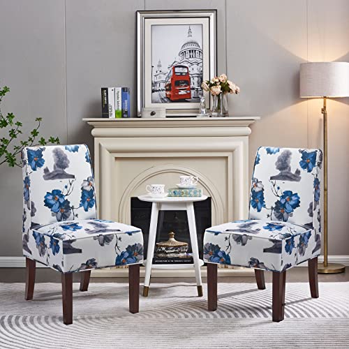 Traditional Fabric Accent Chair, DRM'SCUUM Modern Accent Chair for Living Room Soft White Velvet with Ink Paint Pattern,Comfor Seat,Sturdy Frame and Rubber Wood Legs
