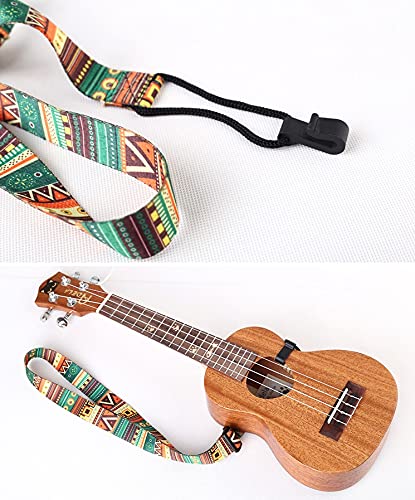 Lovefish Ukulele Stand,Portable Wooden Ukulele Stand with Ukulele Strap,Wooden X-Frame Sturdy Instrument Stand with Soft Edge for Ukulele,Mandolins and Violins