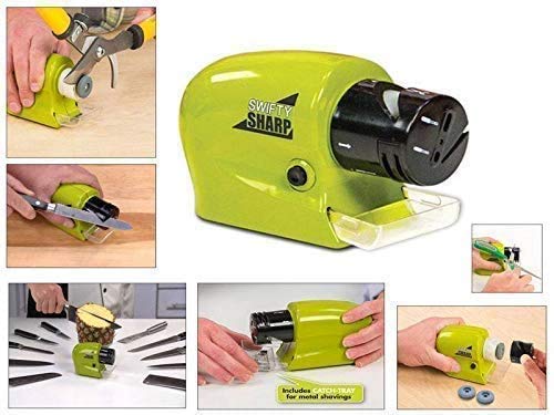 KRAYR Electric Knife sharpner Motorized Sharpening Swifty Knives Power Sharpener Precision Scissors Sharp Tool