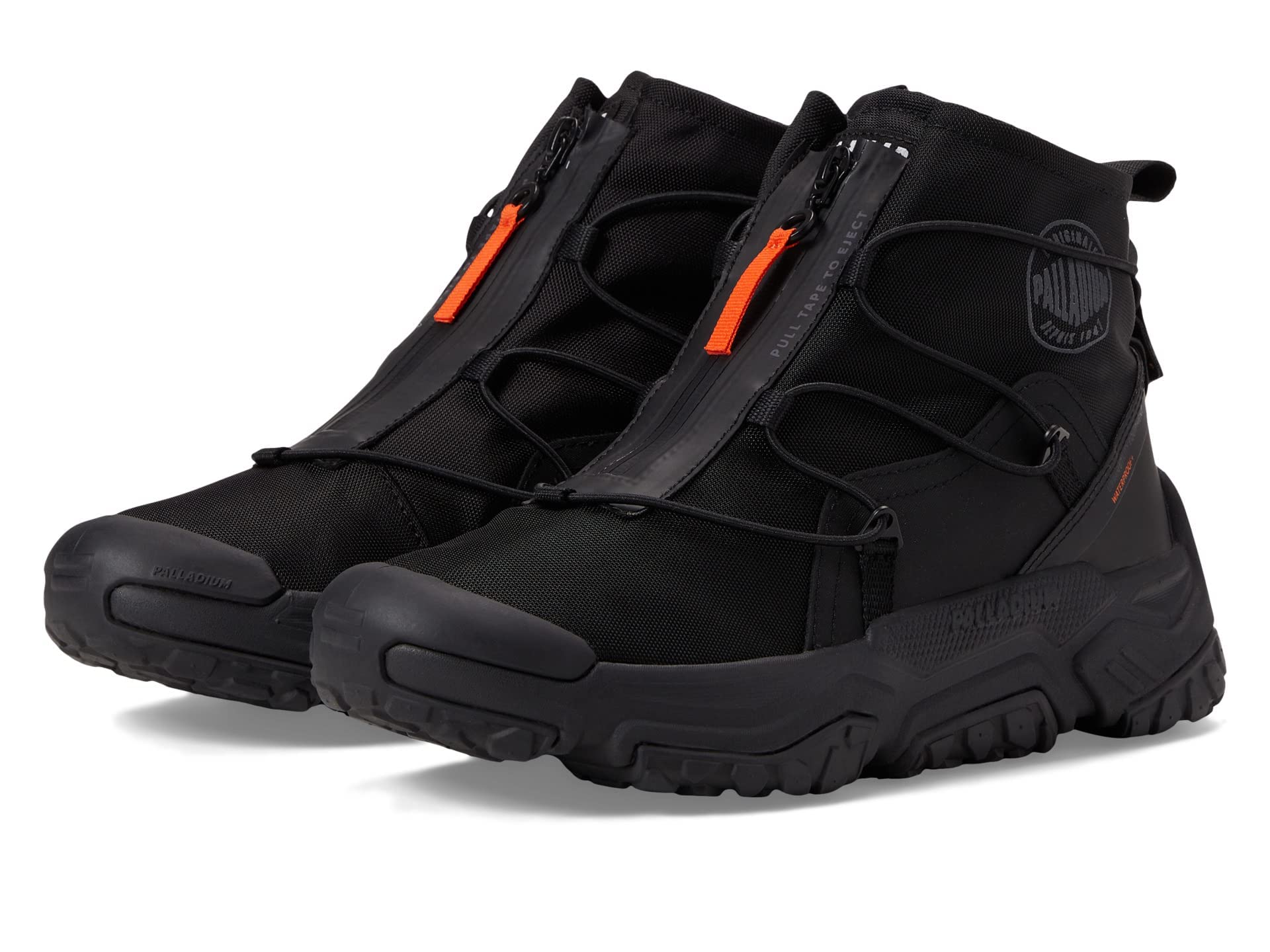 Palladium Off-Grid Hi Zip WP+, Black/Black, 7.5
