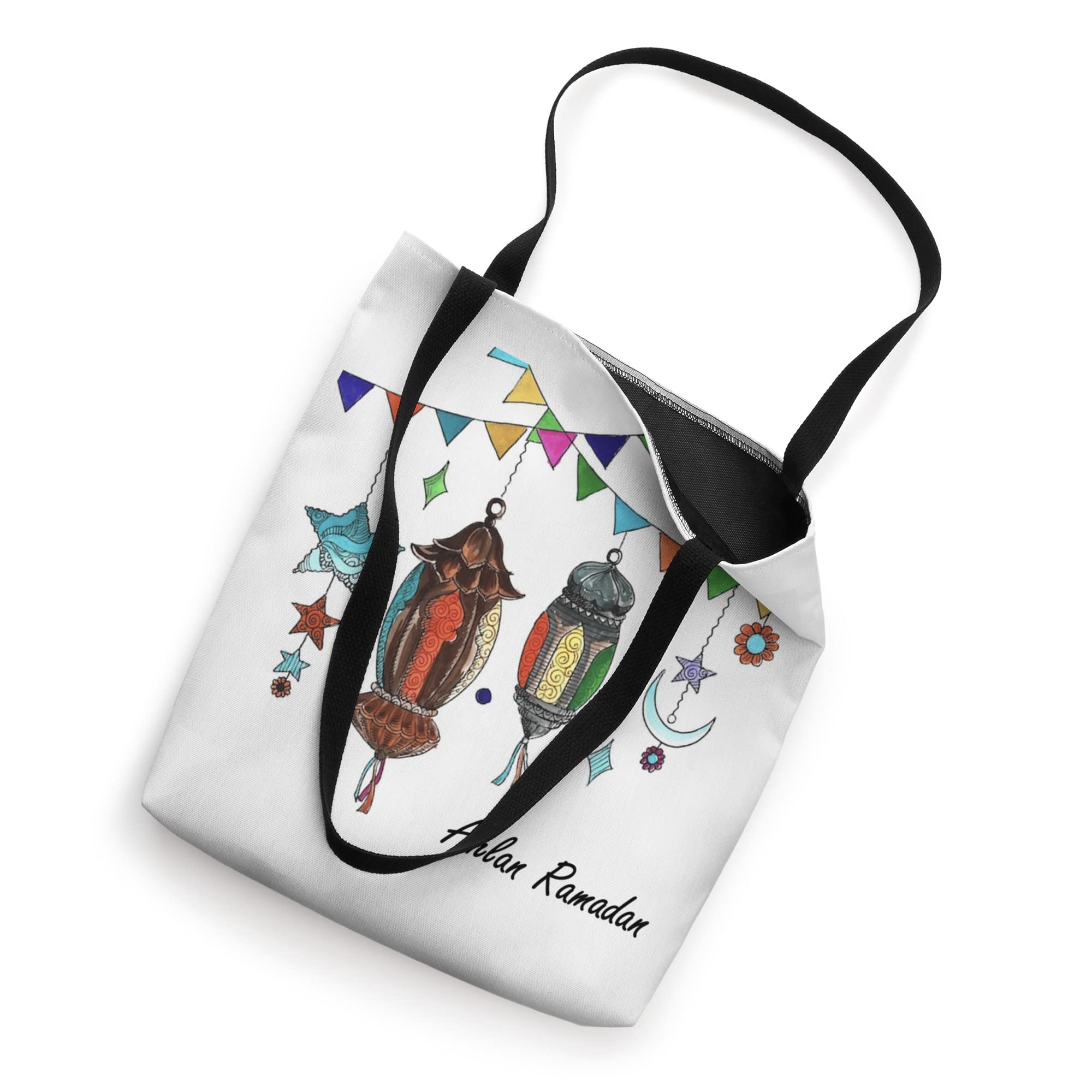 Ramadan Kareem Lantern Fanoos Canvas Tote Bag