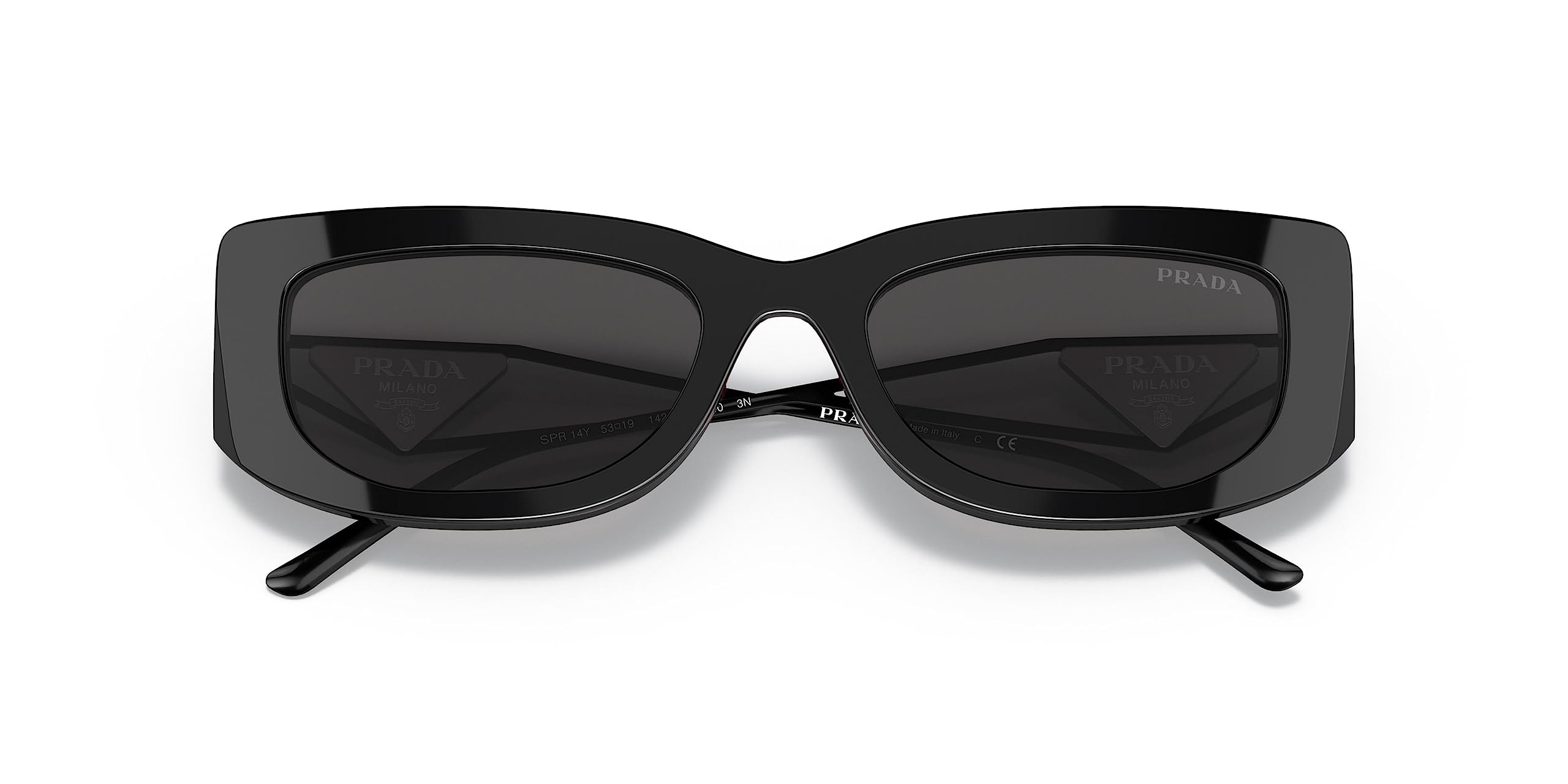Prada PR 14YS Black/Dark Grey One Size