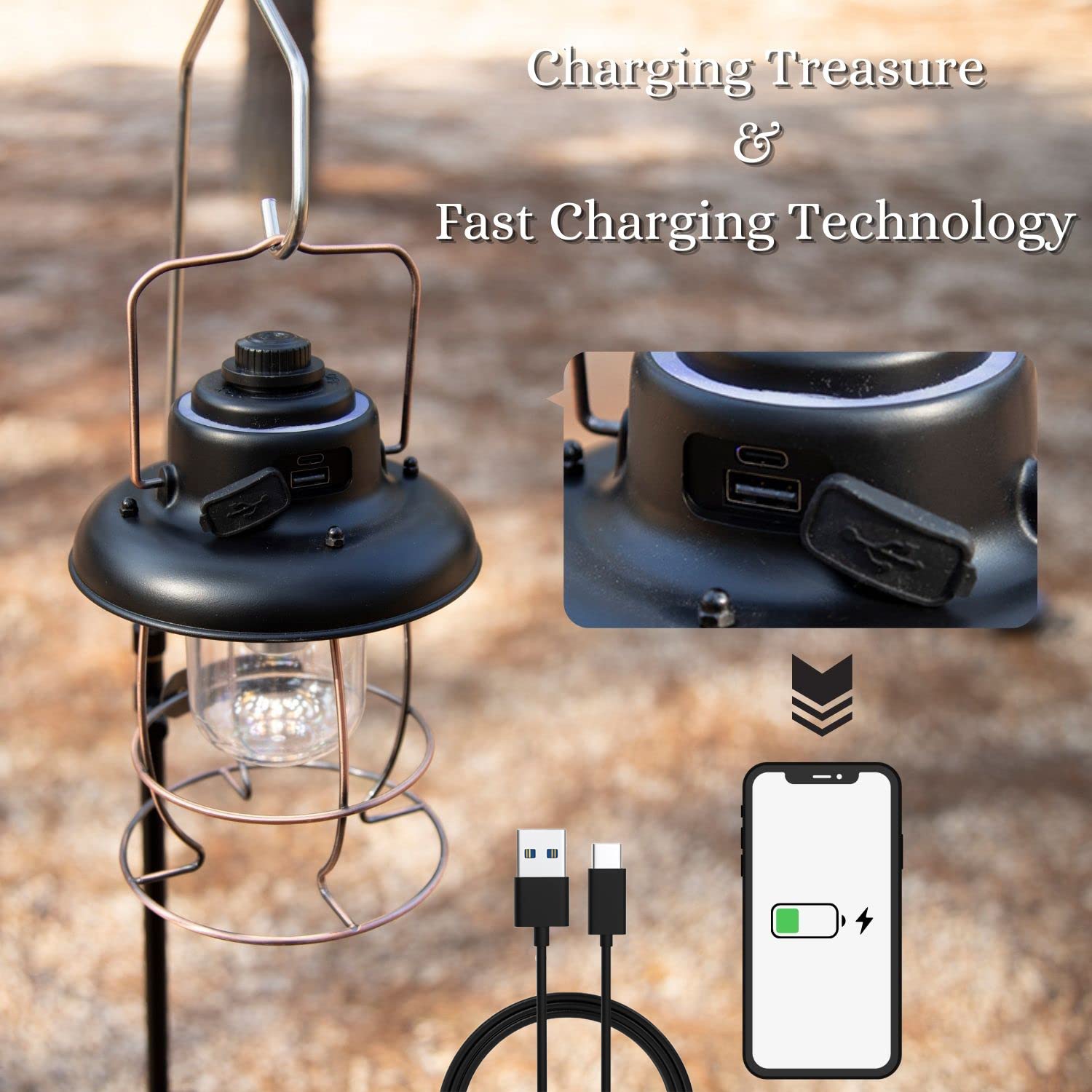 SoloWilder Light Holder with Camping Lantern