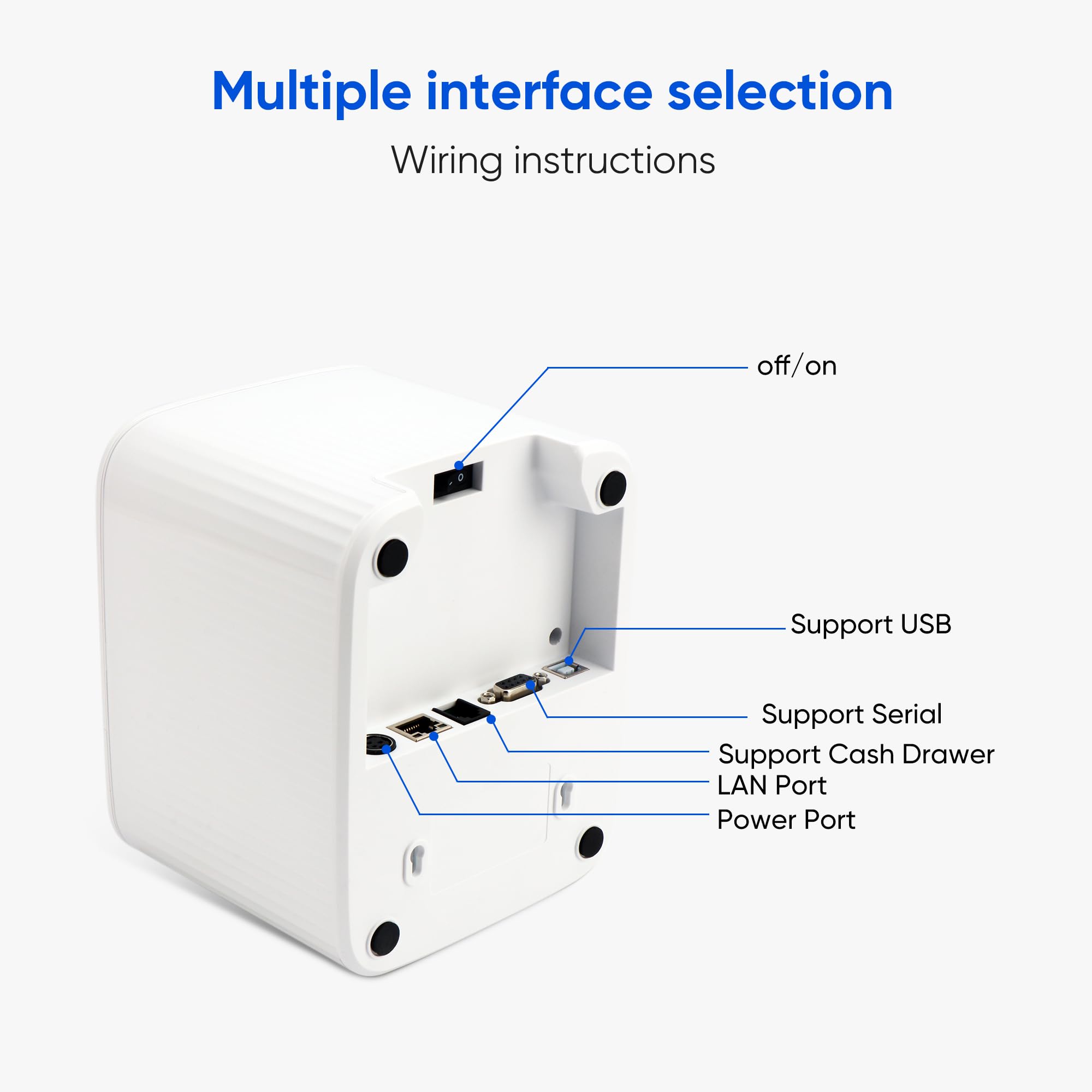Topwise Thermal USB Receipt Printer, Monochrome, 80mm Print Width, Model PR800