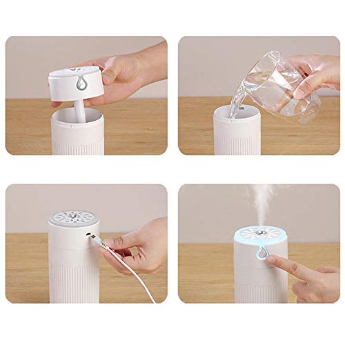LEIGONG Desktop Portable Mini Air Purifier, Remove 99.97% Smoke Dust,Secondhand Smoke, Multipurpose Air Cleaner for Home, Bedroom, Office Car(Pink)