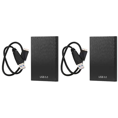 SOLUSTRE External Hard Drive Pc External Hard Drive 2 Pack USB3. 0 Mobile Hard Drive USB3. 0 Mobile Hard Drive USB3. 0 Hard Disk Hard Disk HDD External Hard Drive Pc External Hard Drive