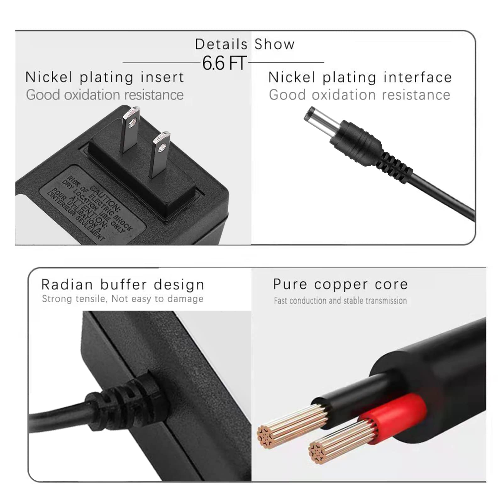 WPAICHENG Massage Gun 20v Charger AC DC Power Supply Adapter for Theragun Elite, Theragun PRO G3, G3PRO, G3-PRO, G4 Deep Tissue Massage Gun Replacement Power Charger Charging Cable Cord
