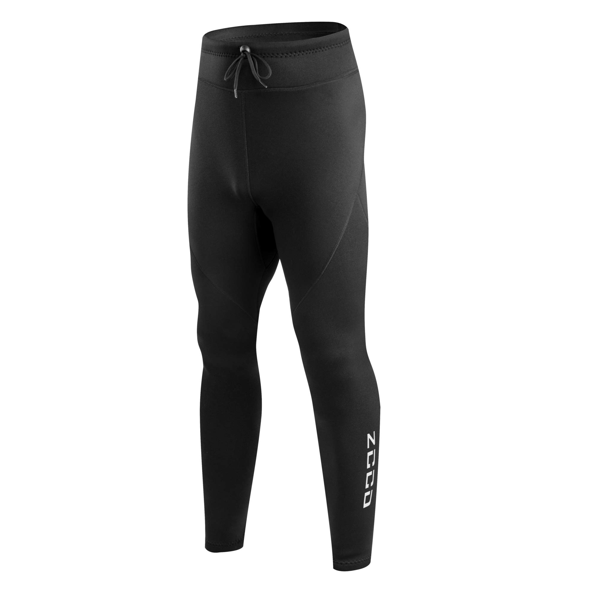 Men's Wetsuit Pants, 2mm Neoprene Long Pants for Surfing Kayaking Swimming Diving Canoeing (Black, L)