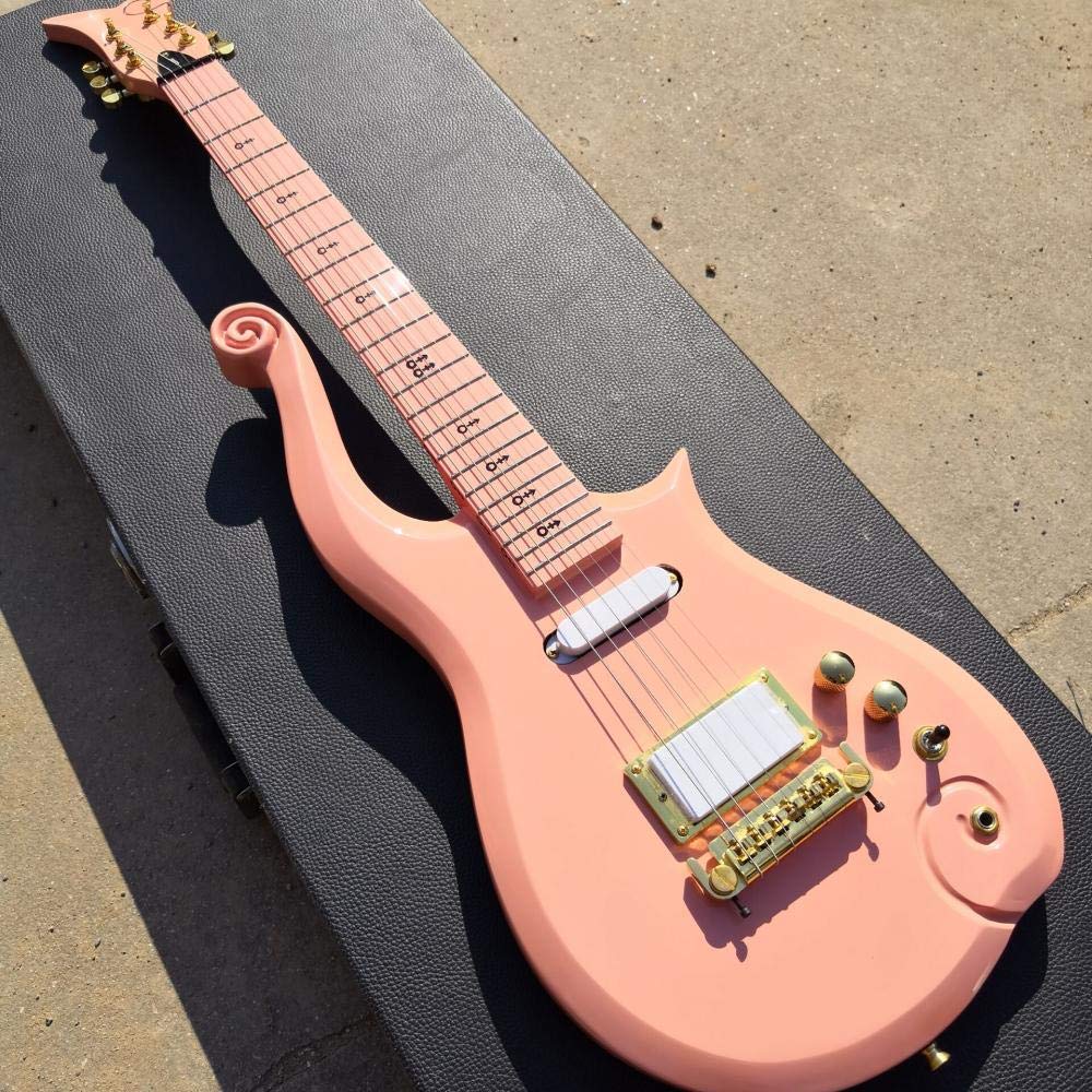 LYNLYN Guitars Electric Guitar Pink Lacquered Maple Fingerboard Neck red Dulcimer Body Classical Guitar Electric Guitar