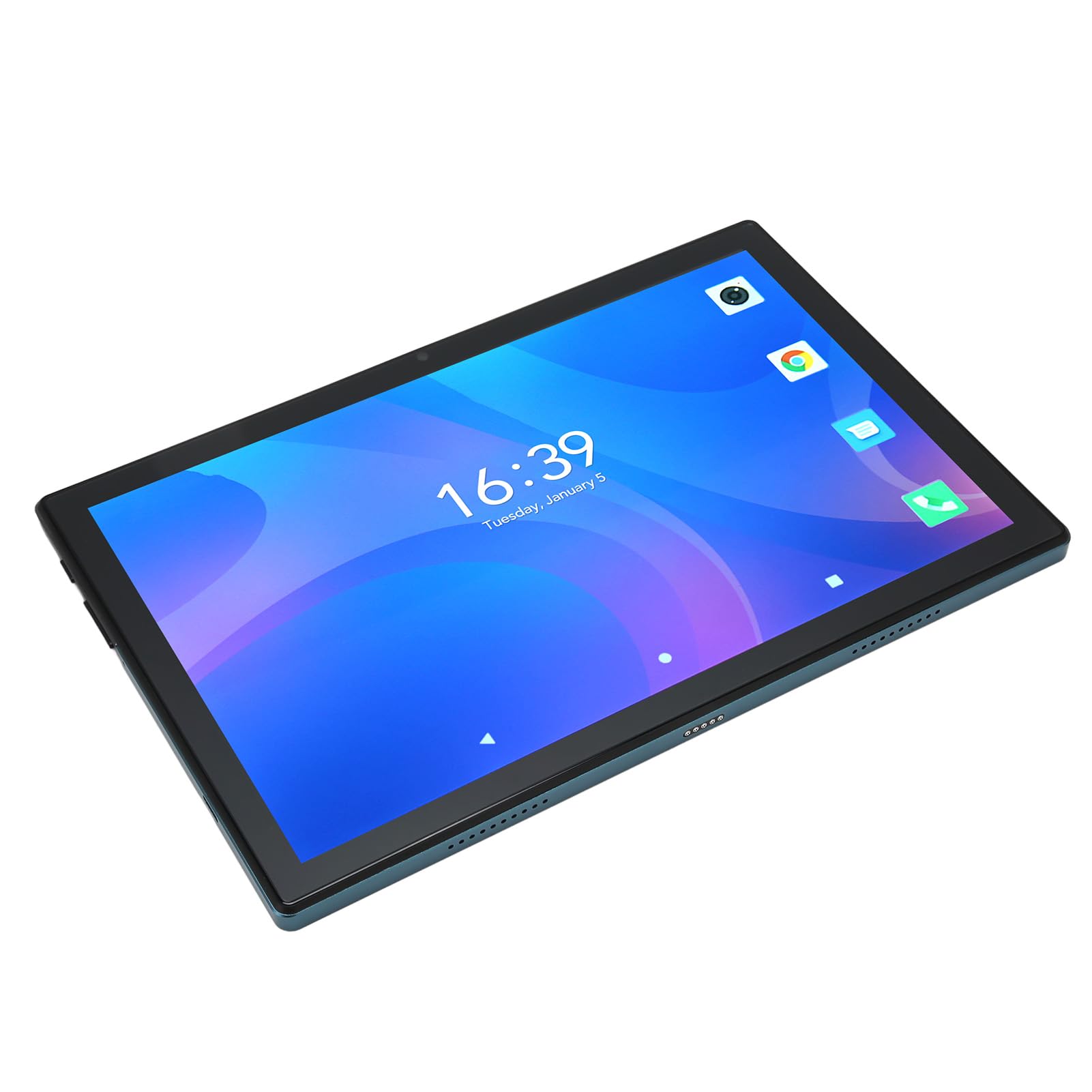 MAVIS LAVEN 10.1 Inch Tablet, Dual SIM Dual Standby Octa Core CPU Tablet 1920x1200 Resolution 12GB 256GB 5G WiFi US Plug 100-240V for Watching for Elderly for Android 12.0 (Blue)
