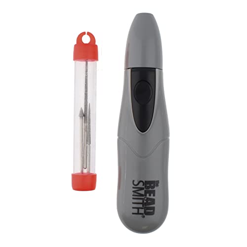 The Beadsmith Motorized Bead Reamer β Cordless: 2 AA Batteries β Included 3 Diamond Points β Use on Glass, Ceramic or Stone β Tools for Opening & Enlarging Holes & Softening & Smoothing Rough Edges