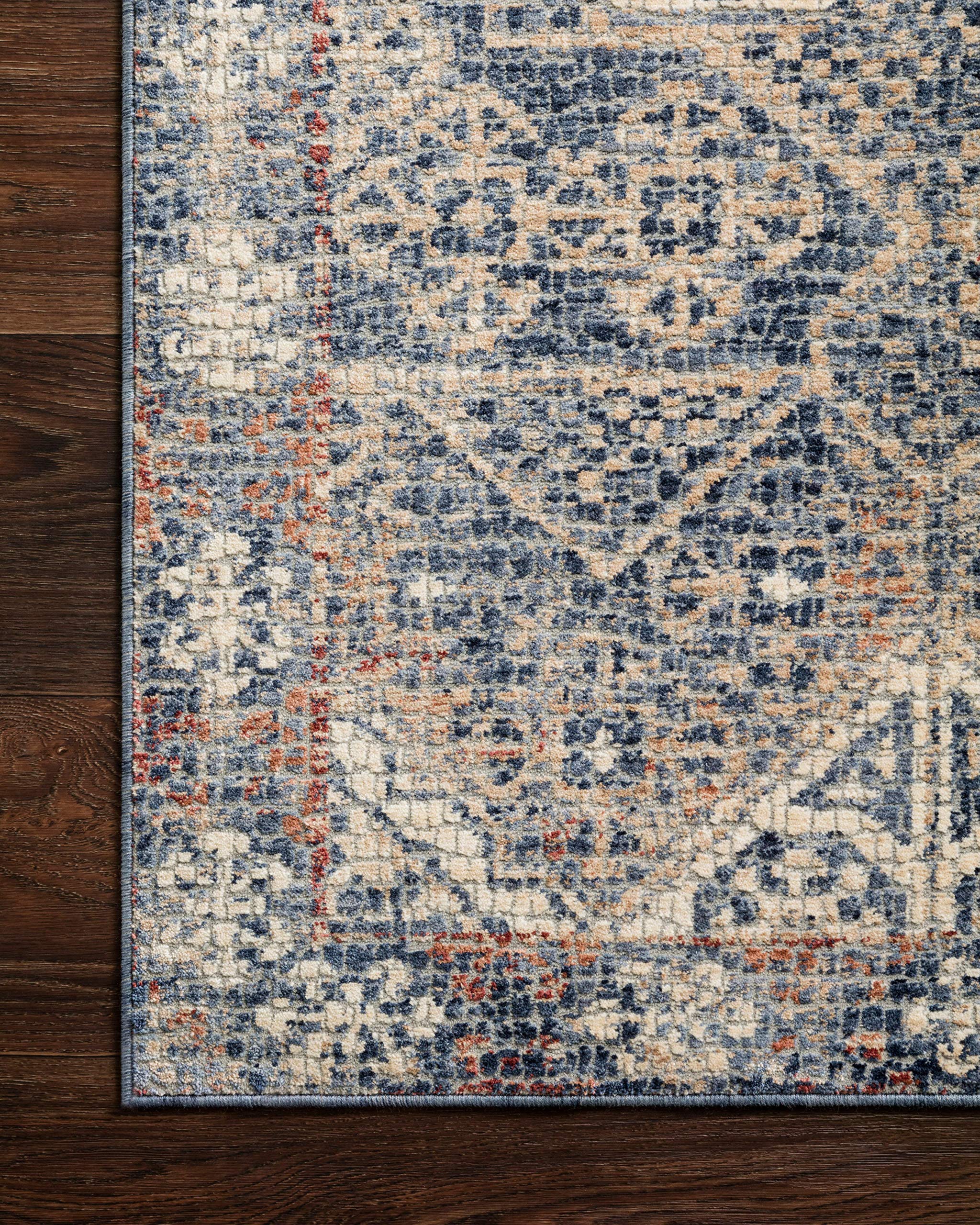 Loloi Porcia Collection Area Rug, 5' x 8', Blue