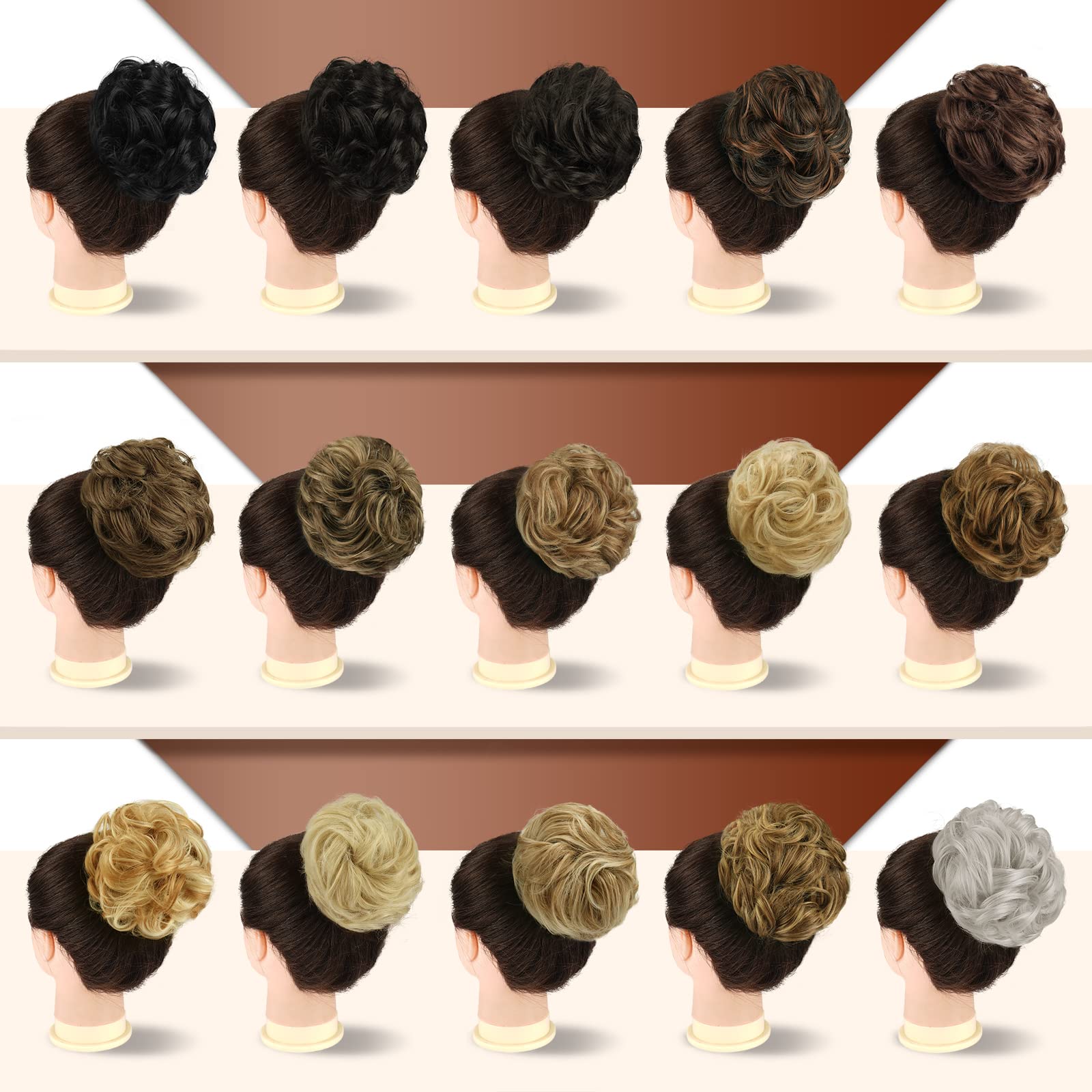 SOFEIYAN CTousled Updo Hair Extensions Scrunchie Hairpiece