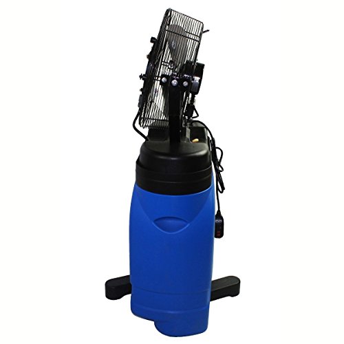 Ventamatic CDMP 1420BLU 14" Premium Misting Fan, 20 Gal Cooler, Blue/Black