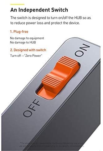 Sxdthy USB Hub, Ultra-Slim Data USB Hub, USB Type C HUB to 4K HD TF SD Card Reader Retractable Clip USB C 3.0 Adapter Dock Station Splitter