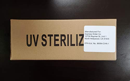 Ultraviolet UV Light – 12 inch Filter Housing & 10” Bulb – for Under Sink and Reverse Osmosis Systems – 1 GPM – UVITIZER