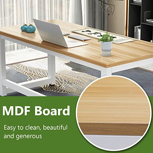 XBWEI 110 x 60cm Office Desk Computer Table Laptop Metal Steel Frame Easy Assemable Home Office Workstation (Color : E)