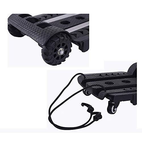 WDBBY Heavy Duty Luggage Cart Dolly Folding Platform Moving Warehouse Push Hand Truck