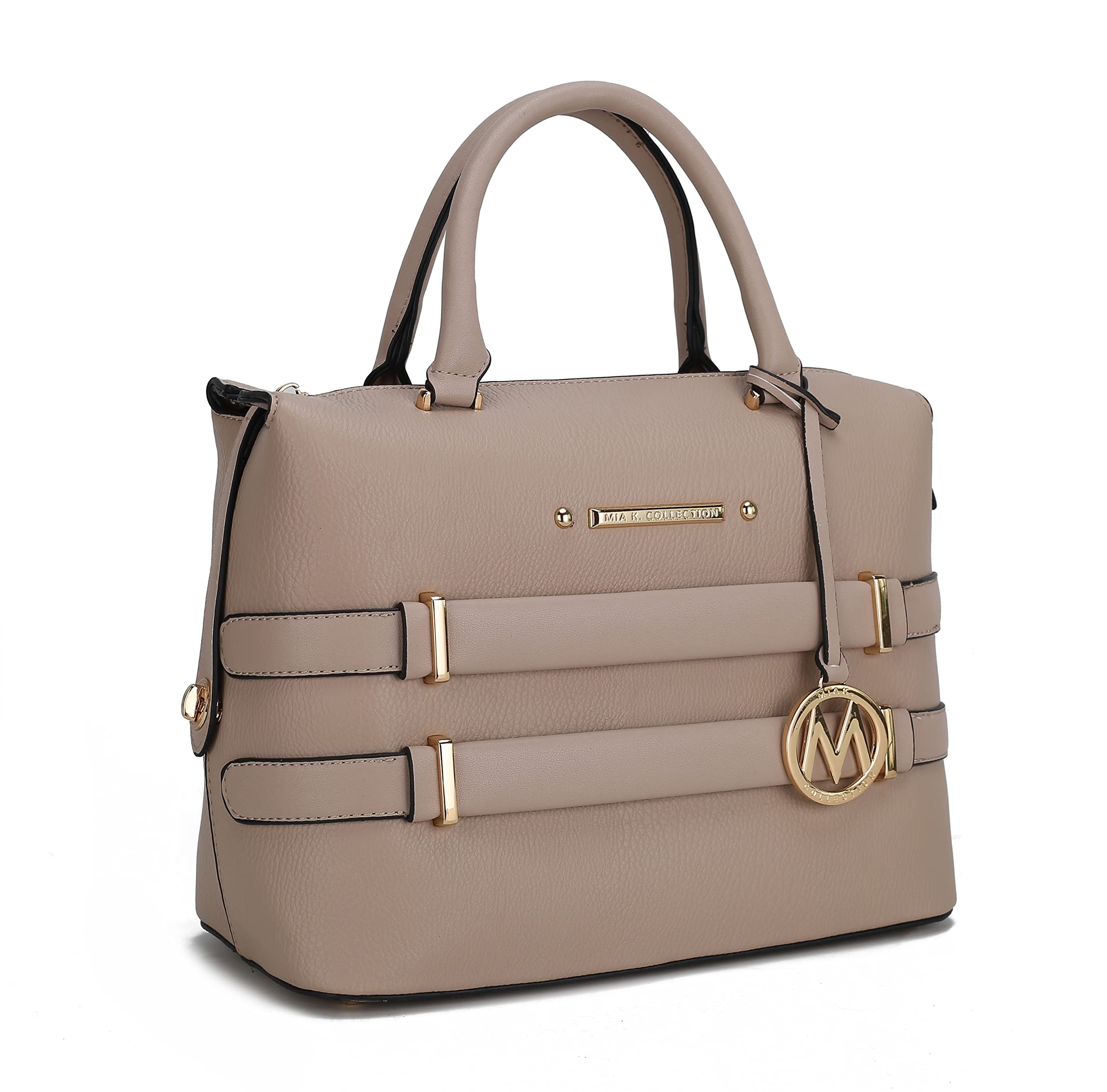MKF Collection Satchel Bag For Women Top Handle Handbag Purse Taupe