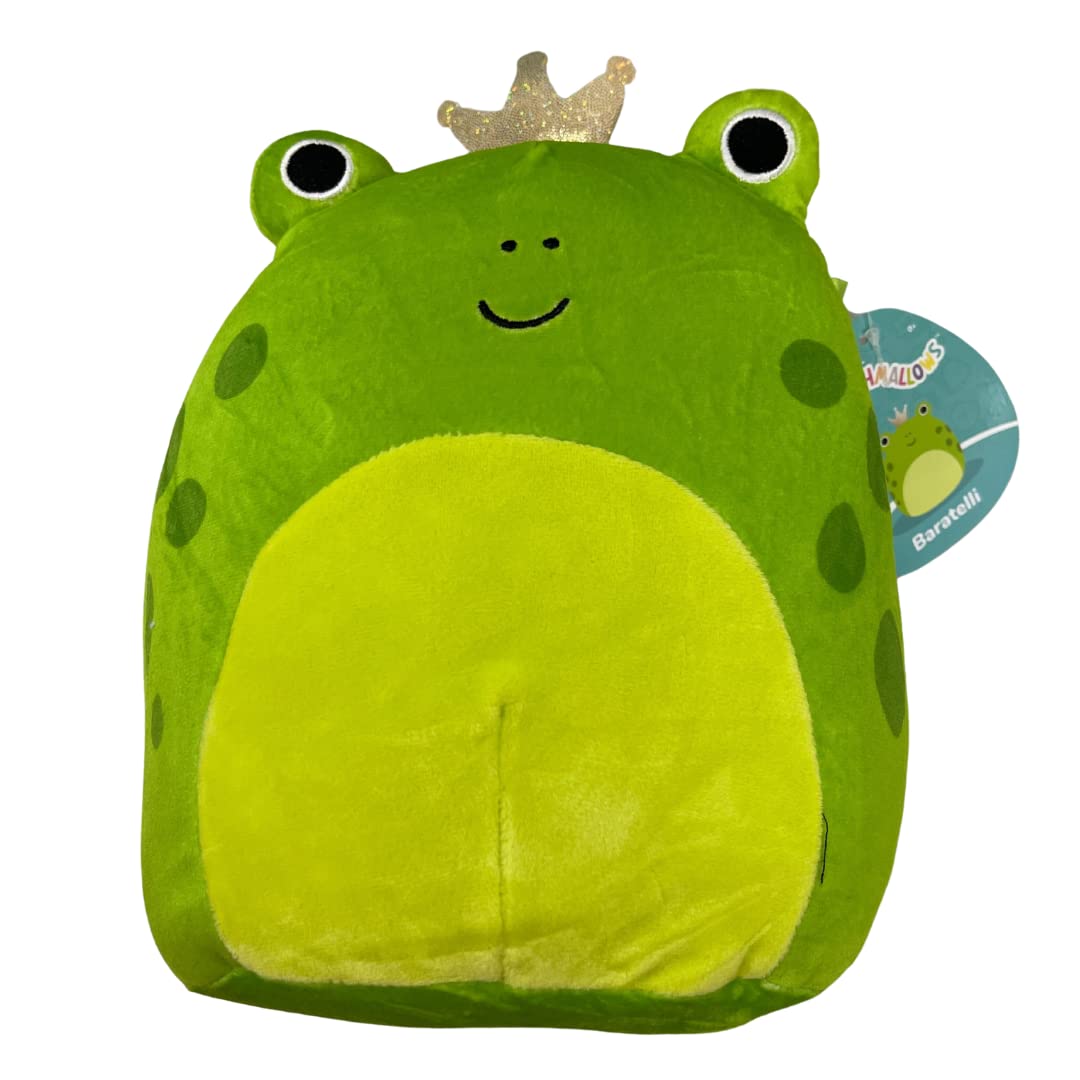 Squishmallow Official Kellytoy Plush 8 Inch Squishy Soft Plush Toy Animals (Baratelli Green Frog)