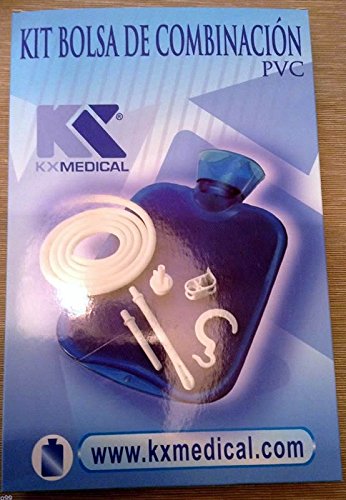 KX MEDICAL 2 Qt. Combination Enema Bag / Douche System w/ Water Bottle Fountain Cleansing