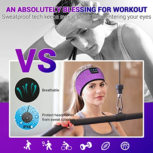 LC-dolida Sleep Headphones Bluetooth Headphones, Sleep with Bluetooth Headphones Sleep Headphone Bluetooth with Thin Speaker Handsfree Gadgets Best Gift Ideas