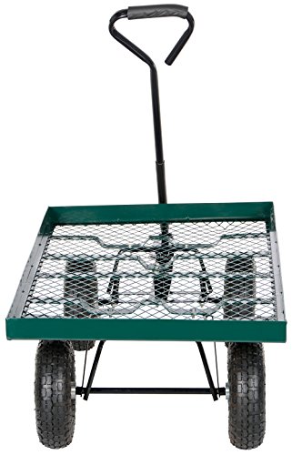 Vestil LSC-2448-PT Steel Service Cart, Pneumatic Wheels, 500 lbs Load Capacity, 36" Height, 51" Length X 24" Width