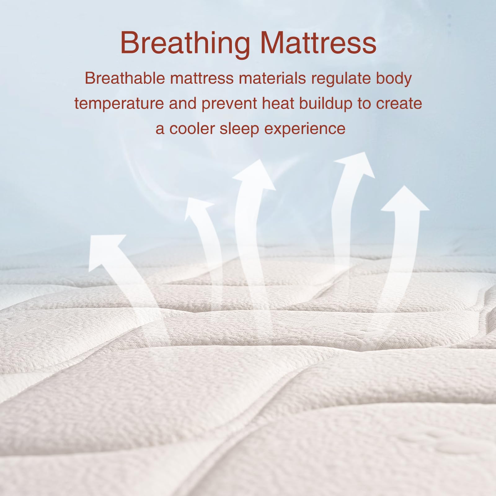 WUYOTRE Queen Mattress, 12 Inch Queen Size Hybrid Mattress in a Box,Cooling Memory Foam Bed Mattresses with Independent Spring,Soft and Breathable,Back Pain Relief,CertiPUR-US,Medium