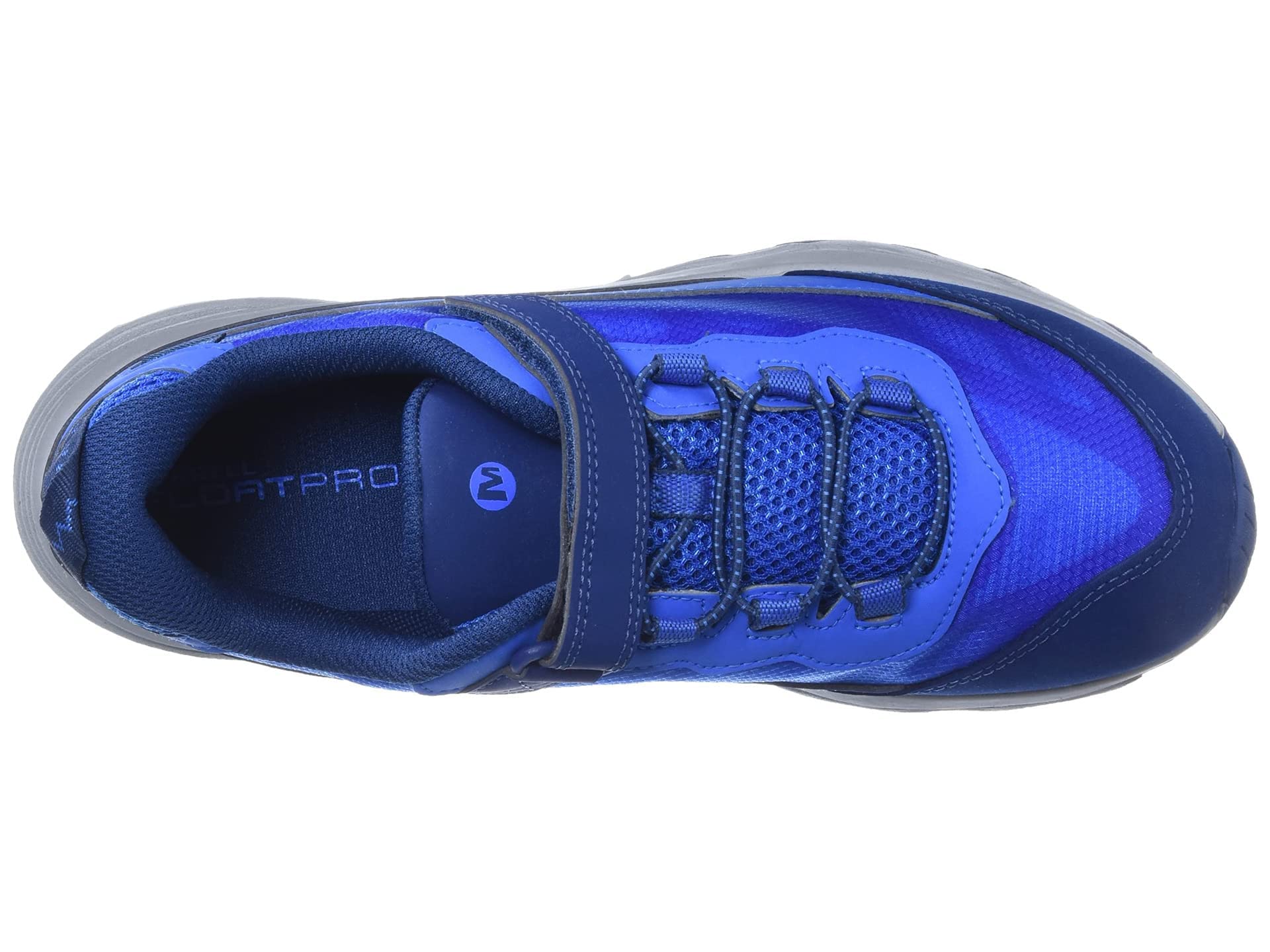 Merrell Moab Speed Low Alternative Closure Waterproof Hiking Sneaker, Blue, 4.5 US Unisex Big Kid