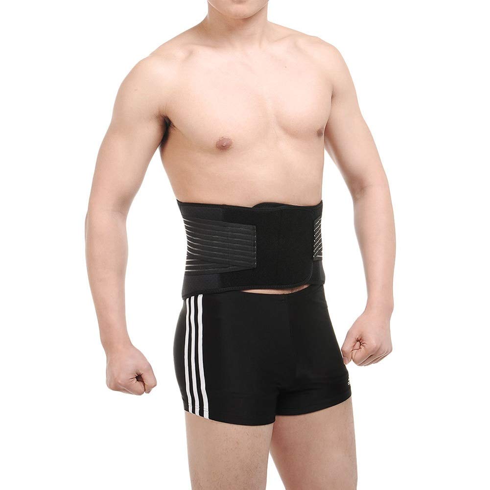 LSRRYD Premium Back Support Belt Lower Back Brace Lumbar Support Belt for Pain Relief and Injury Prevention Sciatica Scoliosis Or Herniated Disc (Size : L)