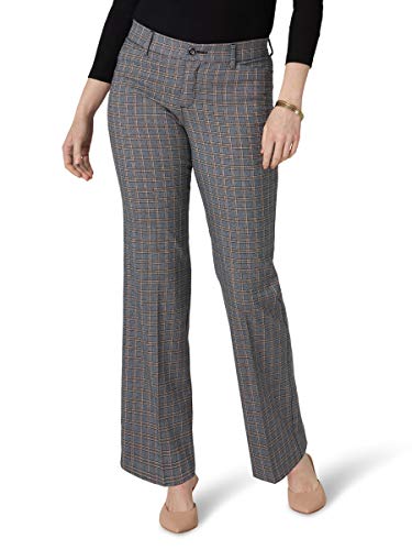 Lee Women's Ultra Lux Comfort with Flex Motion Trouser Pant Sky Captain Check 12