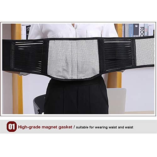 Lumbar Support Belt Lumbar Lower Back Brace and Support Belt Self-Heating Warm Back Support Belt for Pain Relief and Injury Prevention Back Braces for Lower Back Pain Relief (Size : XX-Large)