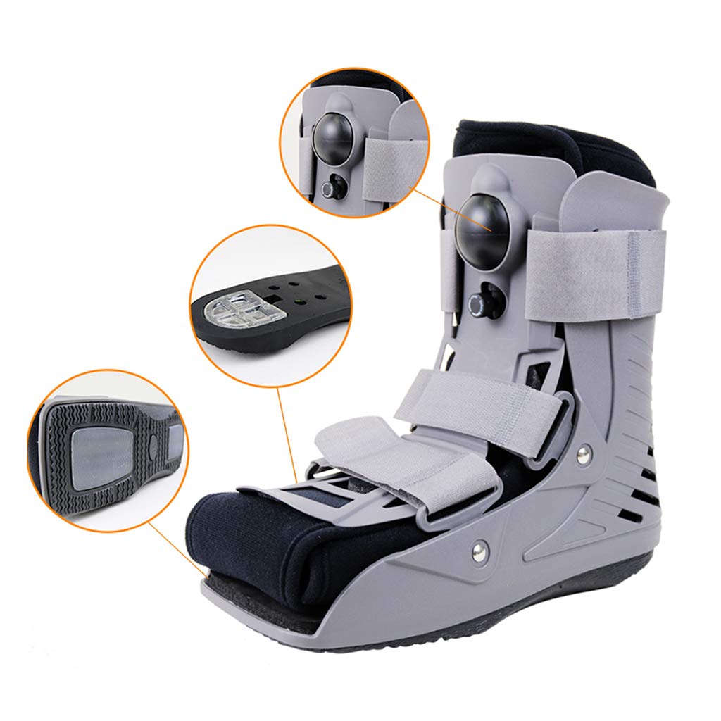 LSVRGI Medical Boot, Short Broken Toe Boot for Fracture Recovery, Protection and Healing After Foot or Ankle Injuries, Gray Men and Women Universal