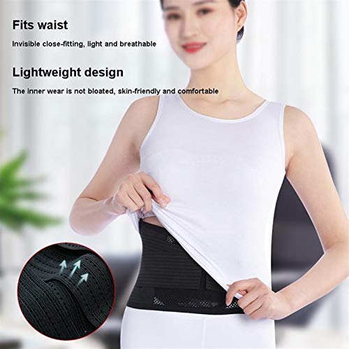 Lumbar Support Belt Heated Lumbar Support Belt Lightweight Lower Back Brace for Pain Relief and Injury Prevention with Removable Functional Gasket Unisex Back Braces for Lower Back Pain Relief