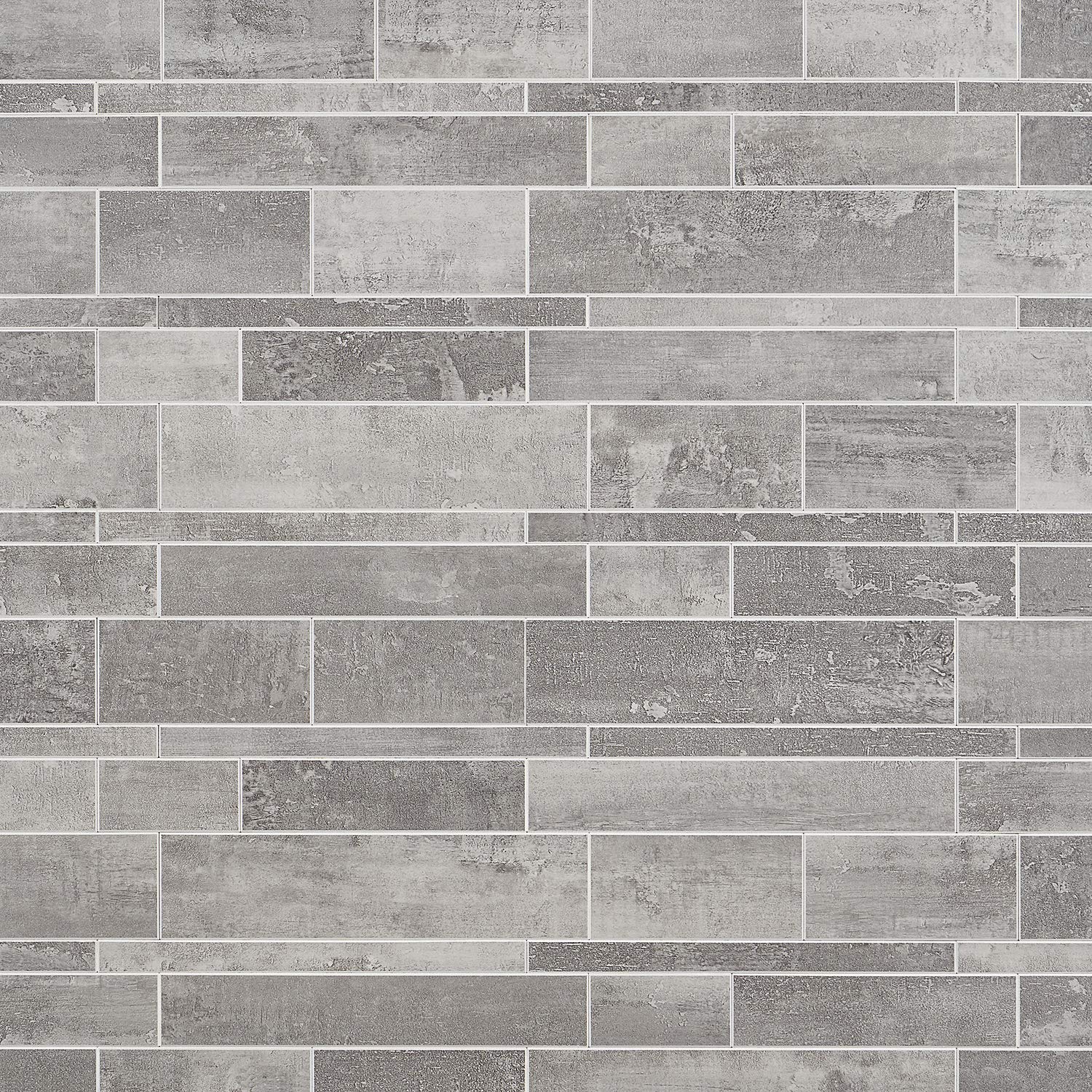 Luxe Core Railroad Light Gray 11.81 in. x 11.81 in. SPC Peel and Stick Kitchen, Bathroom, Backsplash Tile (0.96 Sq. Ft. / Sheet)