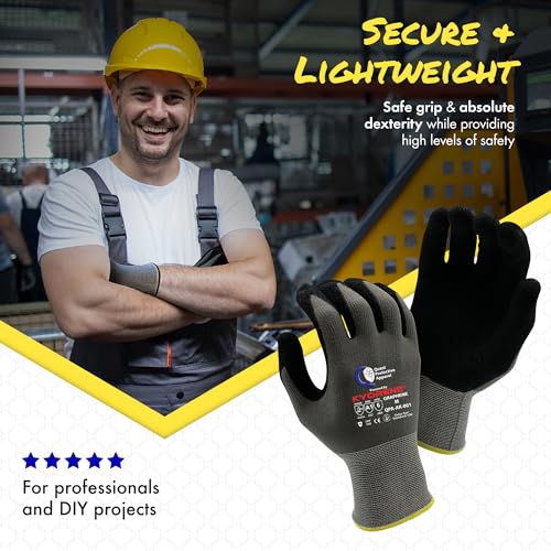 Quest Cut Resistant Work Gloves β Cut Proof Working Gloves Heavy Duty Cutting and Abrasion Protection β Puncture Resistant Gloves - Large, Pack of 3 Pairs